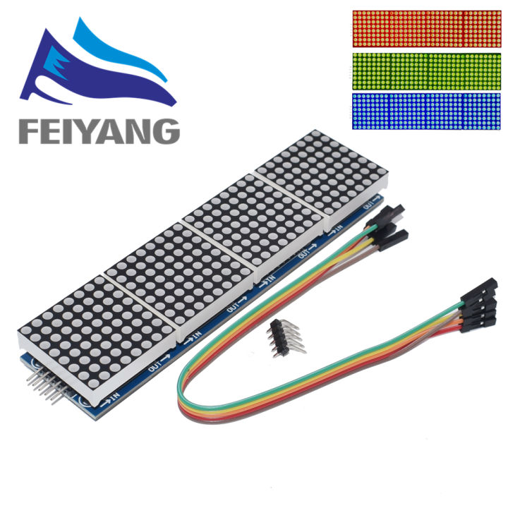 MAX7219 dot matrix module microcontroller module 4 in one display | Lazada MAX7219 dot matrix module microcontroller module 4 in one display | Lazada