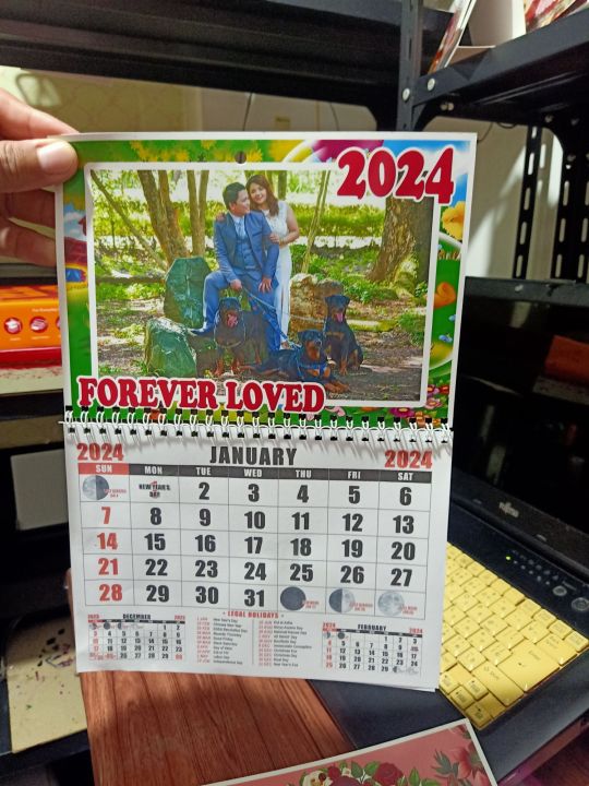 2024 A4 SIZE HANGING FLIPPED CALENDAR (WALL) | Lazada PH