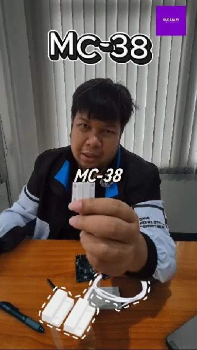MC-38 magnetic contact reed switch sensor ใช้งานกับ Arduino raspberry pi esp32 esp8266 nodemcu ...