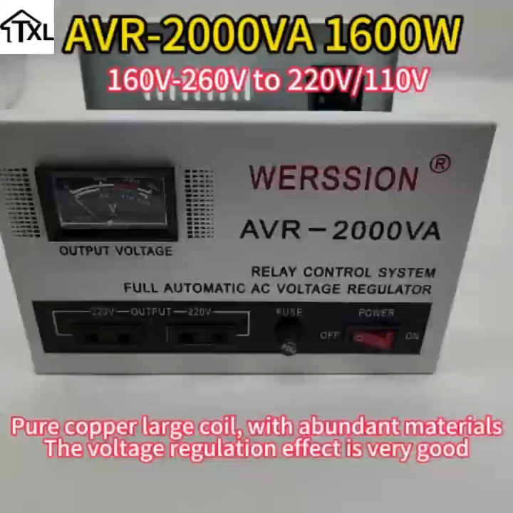 【Factory Best Price】TXL AVR-2000VA AVR Automatic Voltage Regulator 220V ...