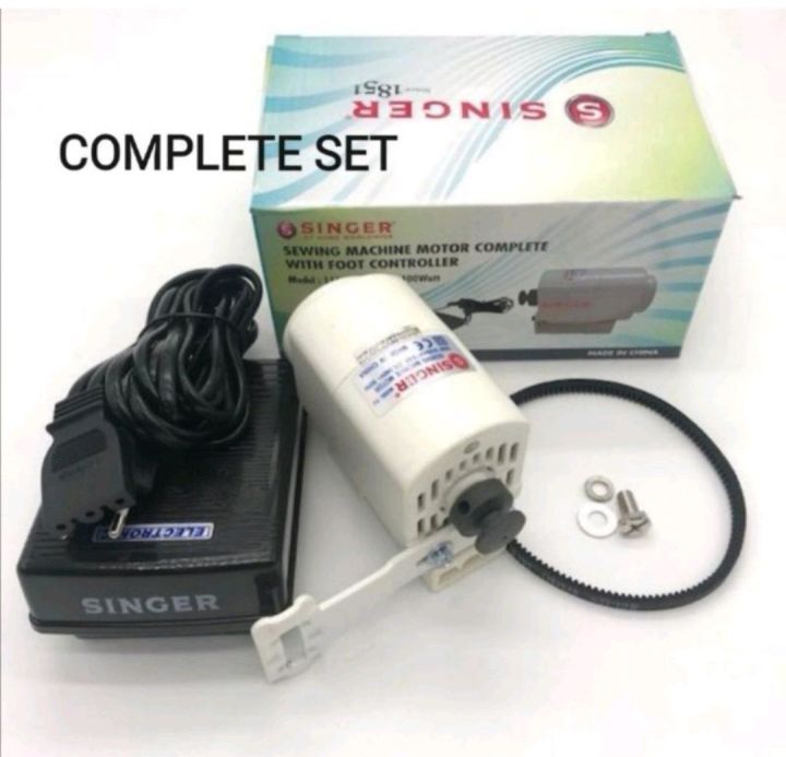 100% SINGER SEWING MOTOR COMPLETE WITH FOOT CONTROLLER | Lazada