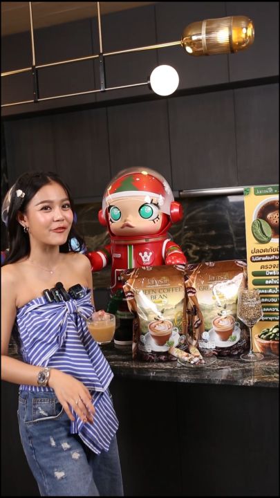 [ ของแท้รับตรงบริษัท ] Jamsai green coffee bean กาแฟแจ่มใส กรีน คอฟฟี่ บีน แพ็ค2ห่อ60ซอง ...