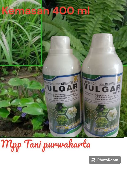 Herbisida Vulgar 865 sl basmi gulma eceng teki tanaman padi netto 400 ...