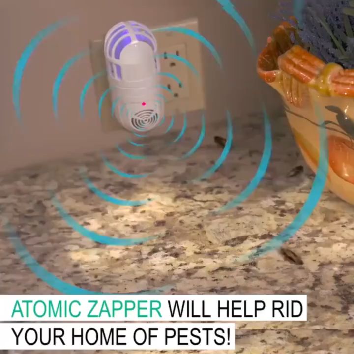 Atomic Zapper Mosquito Killer Ultrasonic Insect Repellent Rat Cockroach ...