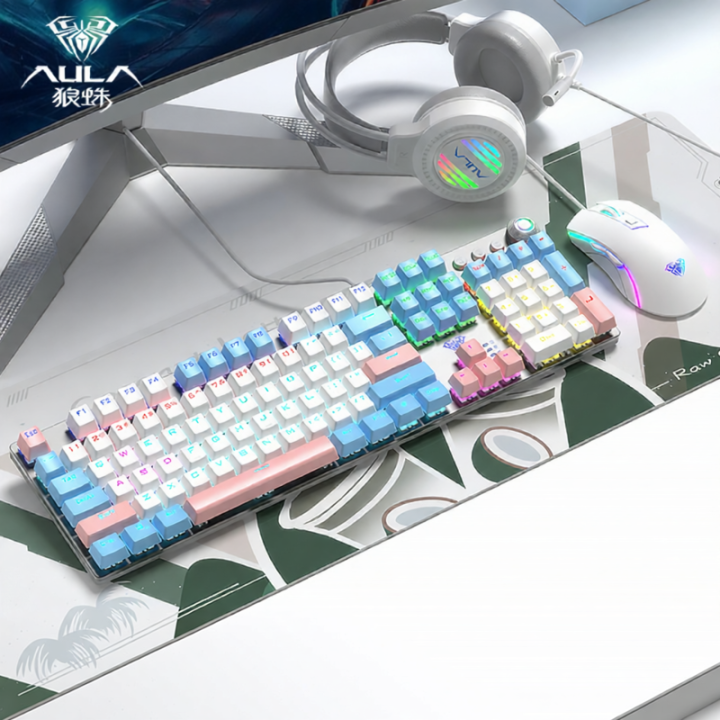 AULA | ชุดคีย์บอร์ดและเมาส์สำหรับเล่นเกม FPS Delta | Lazada.co.th