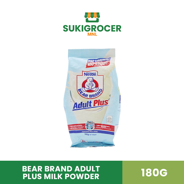 Bear Brand Adult Plus Milk Powder 180G | Lazada PH