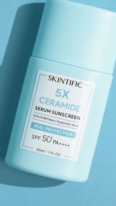 SKINTIFIC 5X Ceramide Serum Sunscreen SPF50 PA++++ Skincare Sunblock ...