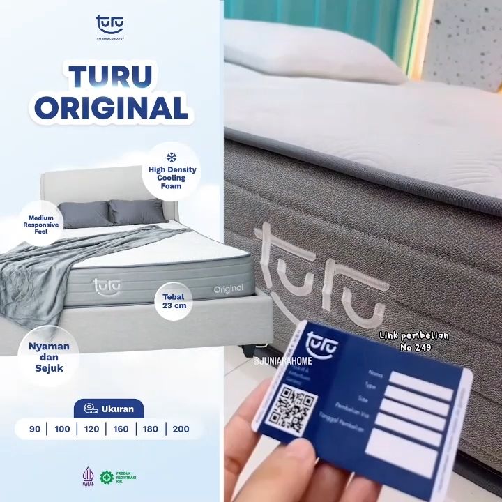 Turu - Kasur Pocket Spring Bed TURU ORIGINAL ukuran 120x200 (Double ...