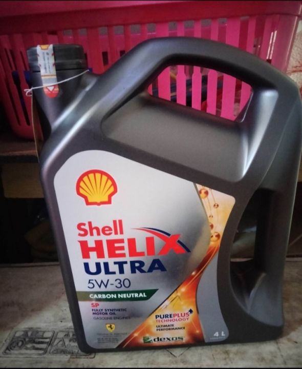 Oli Mesin Mobil Shell Helix ultra 5w-30 {4L}100% original tembus ...