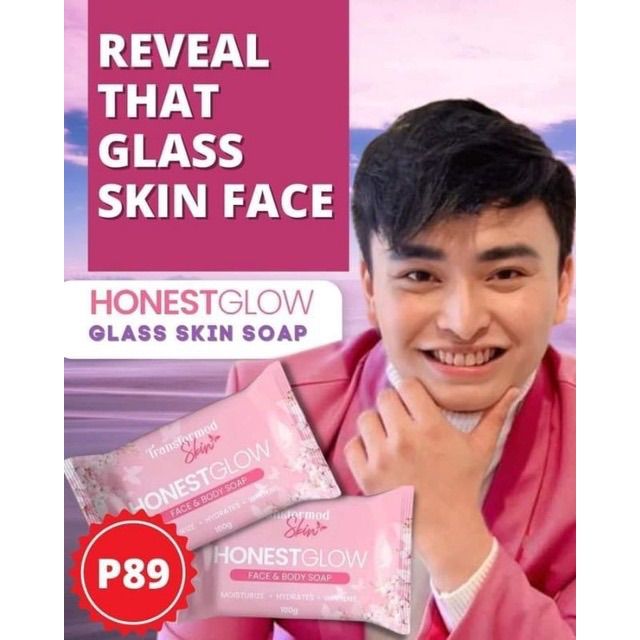 Buy1take1 HonestGlow Glass Skin Soap for Face & Body | Lazada PH