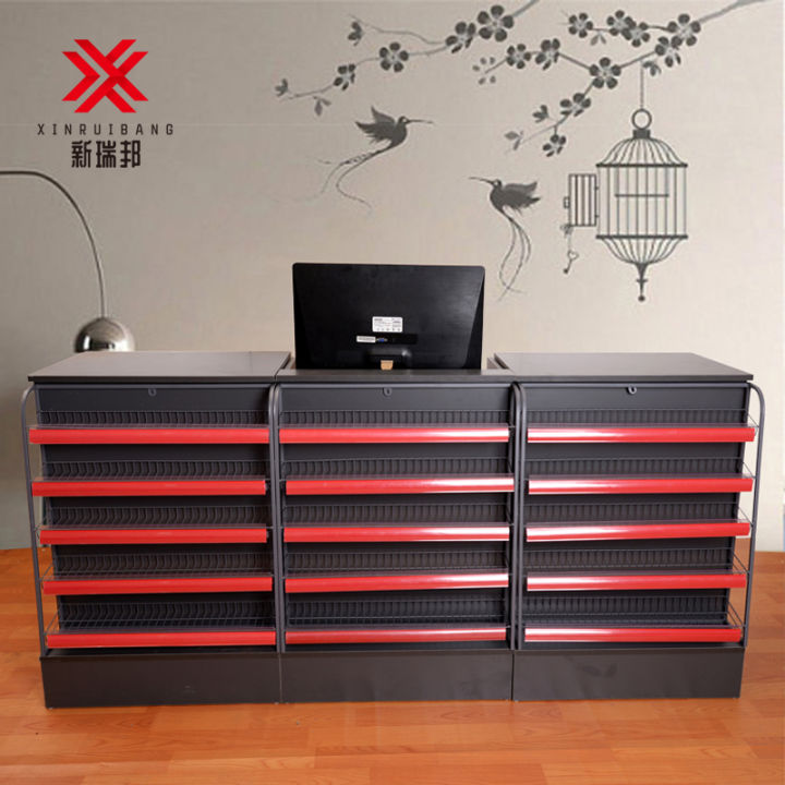 Supermarket Cashier Machine Corner Modern Minimalist Cashier Counter ...