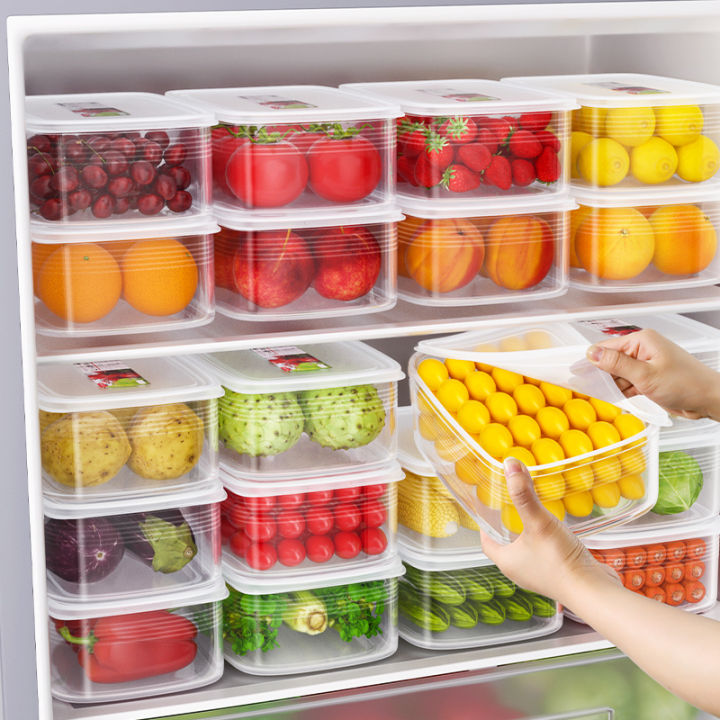 Food Grade Kitchen Fridge Preservation Box Frozen Food Storage ...