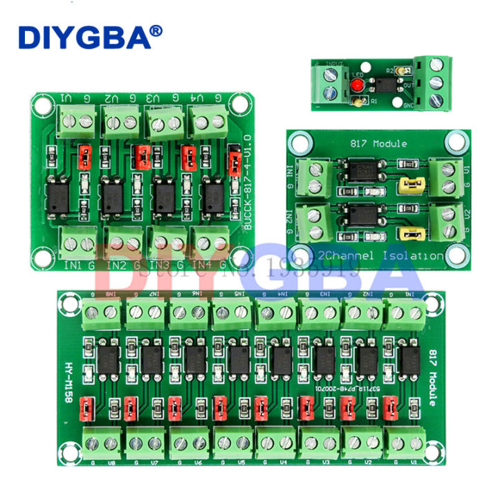 PC817 2 4 8 Channel Optocoupler Isolation Board Voltage Converter ...