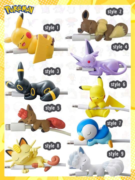 1pc MINISO Pokemon Cartoon Mobile phone data Cable Protective case ...