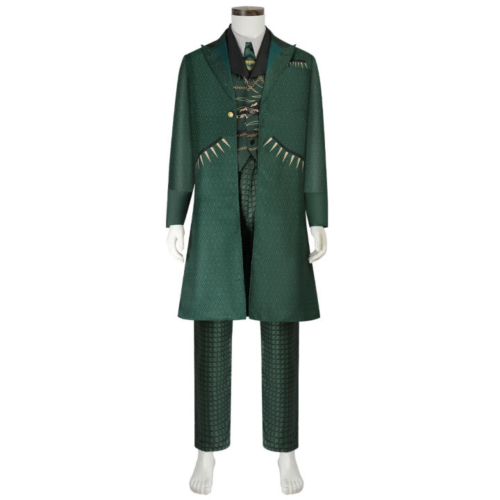 Green Suit Magic Wicked Witch Cosplay Costume Halloween Performance ...