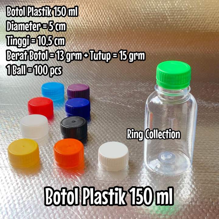 Botol Plastik 150 ml Botol Cuka Syrup Juice 100 pcs | Lazada Indonesia