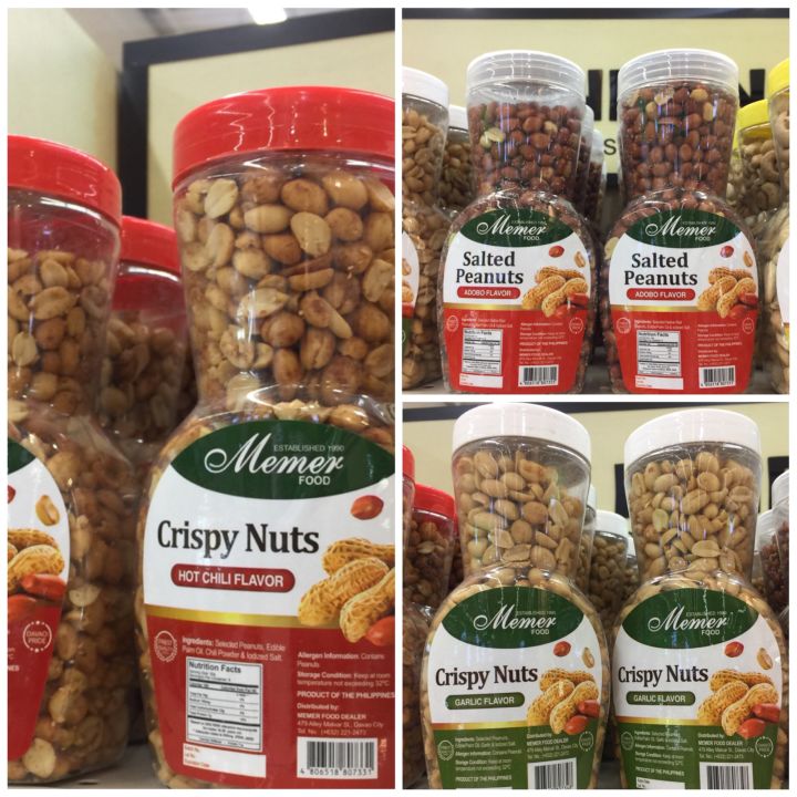 Memer Food Salted Peanuts/Hot Chili/Garlic 250g | Lazada PH