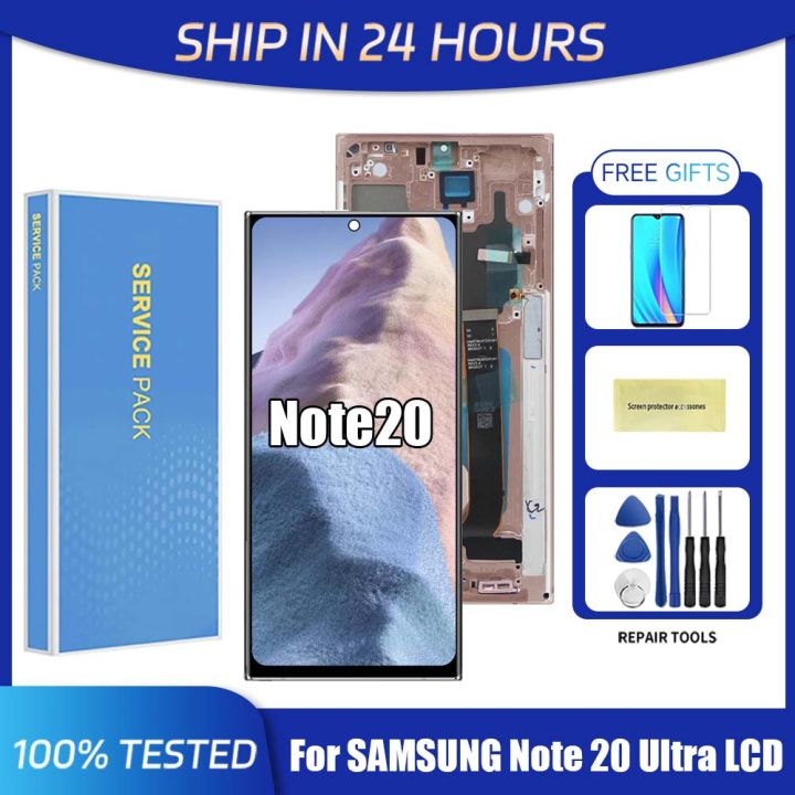 For Samsung Note 20 Ultra For AMOLED Note20U N985 N985F N985U LCD Display Touch Screen Digitizer ...