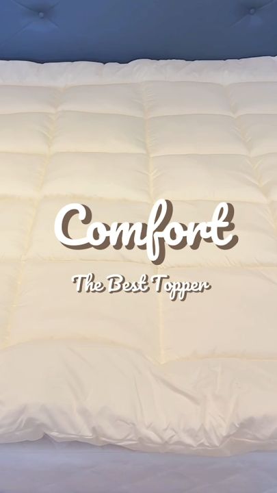 Wellplus Topper รุ่น Comfort หนา 3 นิ้ว ท็อปเปอร์ขนห่านเทียม นุ่มแน่น ...