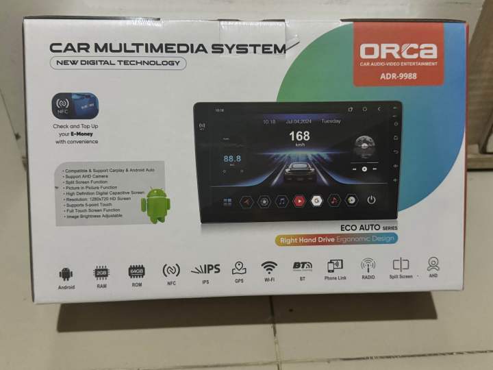 ASLI headunit android NEW ORCA ECO AUTO series 9988 NFC RAM 2GB ROM64GB ...