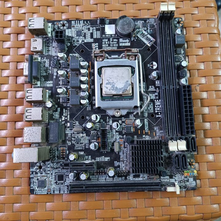 motherboard/mobo h61 ada port hdmi + proci intel core i3 | Lazada Indonesia