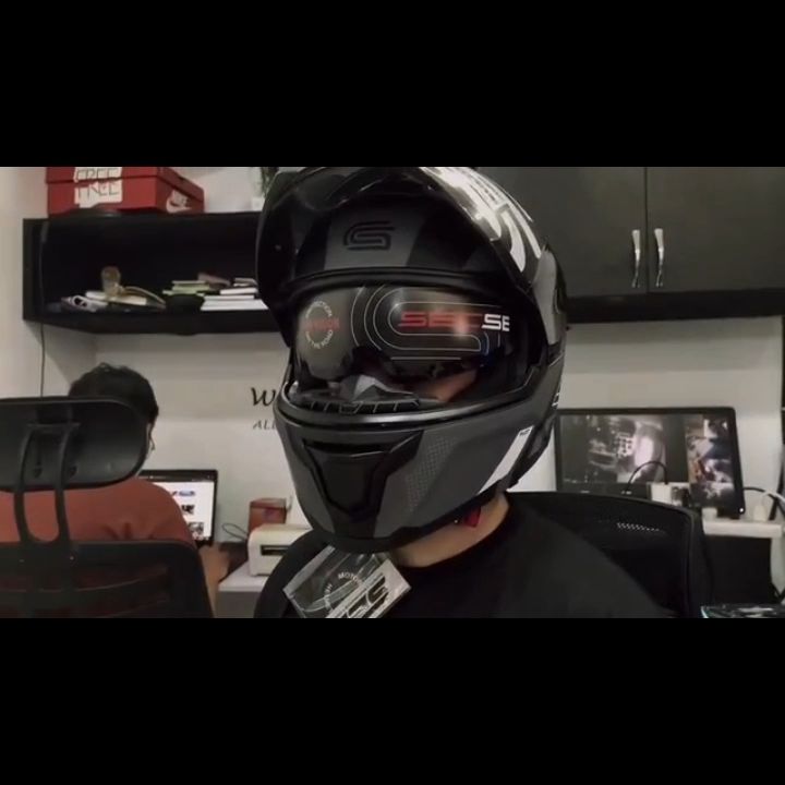 SEC MODULAR AND DUAL VISOR HELMET FUTURE PILOT | Lazada PH