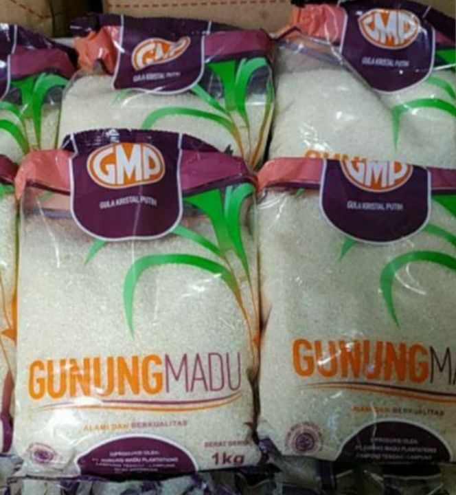 gula kemasan 1kg. merek GUNUNG MADU GMP | Lazada Indonesia