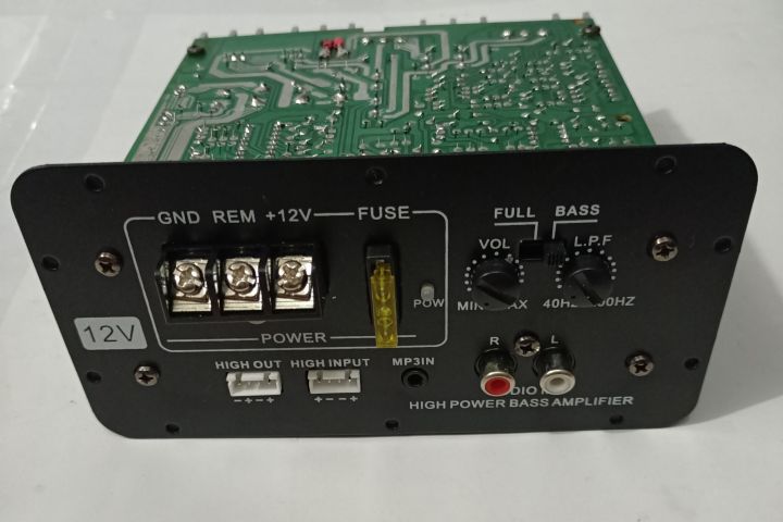 kit bastube aktif 350watts DC 12 volt input MP3 kit modul subwoofer ...