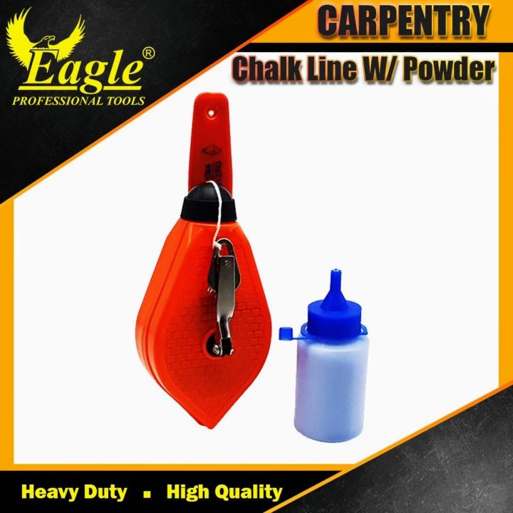EAGLE CHALKLINE MARKER WITH POWDER PITIK CHALK LINE LAYOUT REAL SET ...