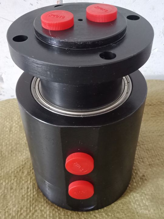 2 Way Hydraulic Rotating Union 360 Degree Air Water Oil Conduit ...