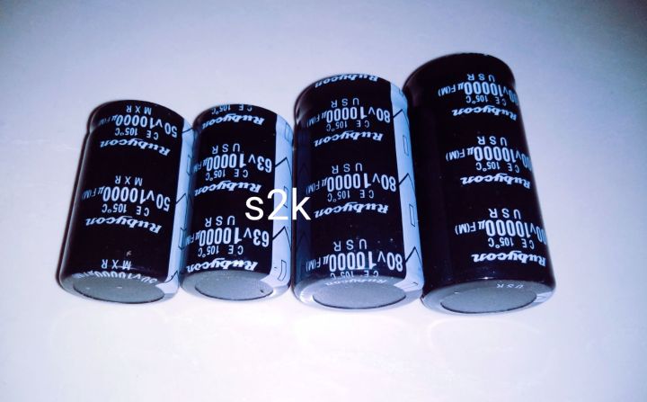capacitor 50v 63v 80v 100v 10,000uf Rubicon brand 1piece | Lazada PH