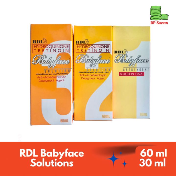 RDL Baby Face Solution 1/2/3 (30ml & 60ml) | Lazada PH