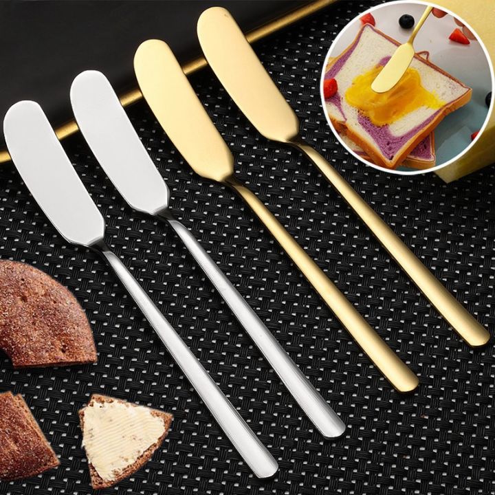 2Pcs Stainless Steel Jam Spatula Bread Cake Cream Cheese Scraper ...