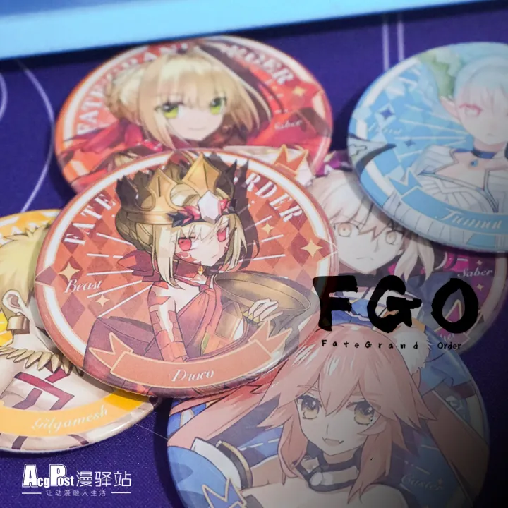 Anime FATE FGO Iron Badge Collectible Souvenir Tin Sign Sticker for ...