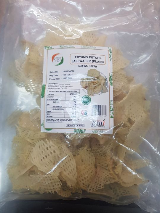 Taste of India Fryums Potato Jali Wafer 200g | Lazada PH