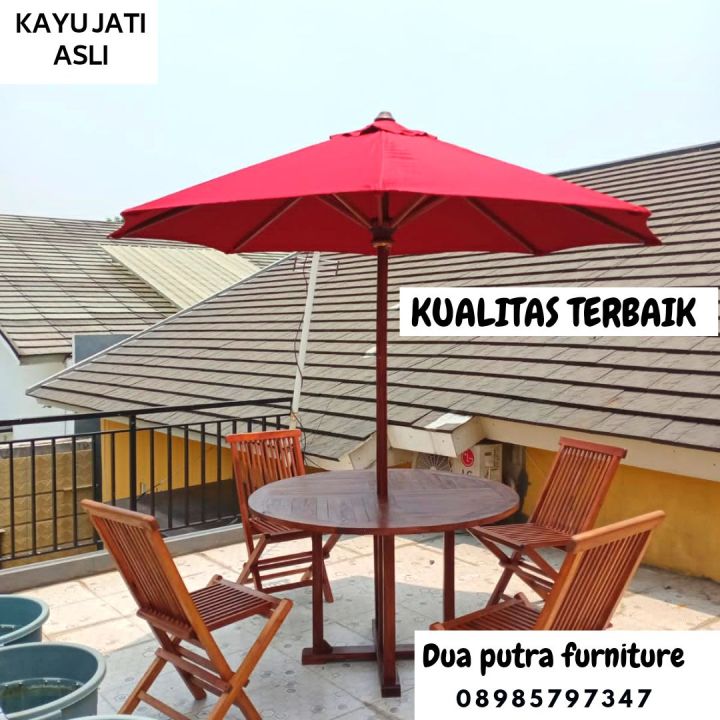 payung taman kafe, meja kursi payung outdoor, tenda payung vila, hotel ...