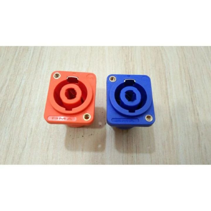 Soket Speakon BMA warna Biru/Orange Socket spikon BMA original | Lazada ...