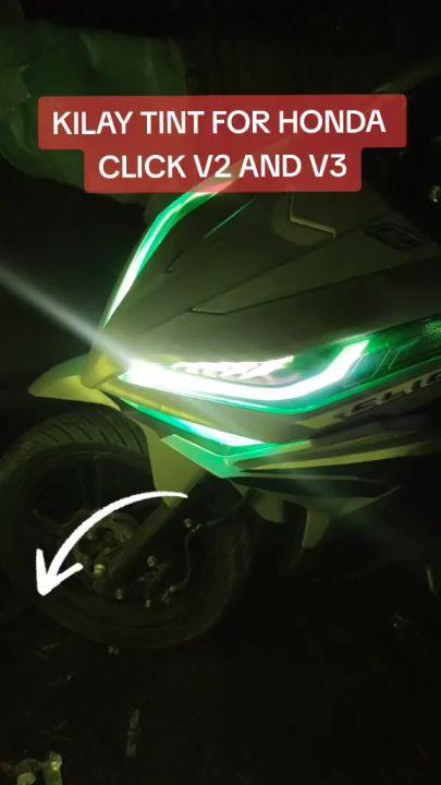 HONDA CLICK V4 V3 V2 / 125i 150i Headlight Tint + Kilay Tint Game ...