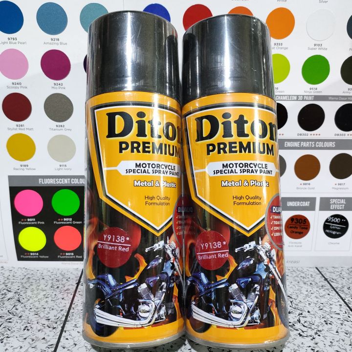 Pilok Pilox Cat Diton Premium Briliant Red 9138 Merah Brilian Y9138 ...