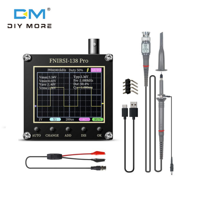 diymore FNIRSI-138 PRO Digital Handheld Pocket Oscilloscope 2.5MSa/s ...