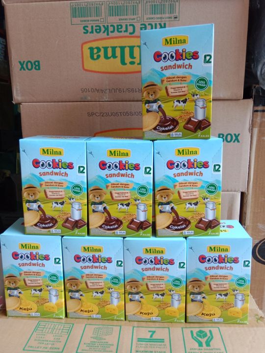 MILNA COOKIES SANDWICH 12 SACHET MEI 2026 | Lazada Indonesia