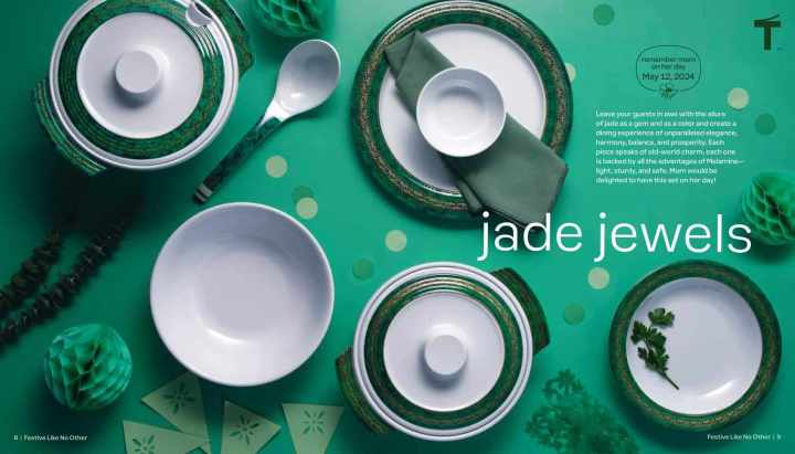 Tupperware Imperial Jade Collection/Melamine Dinner Plate/Deep Plate ...
