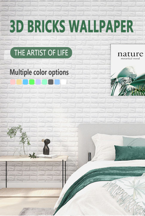 Big Size 70x77cm Wallpaper 3d adhesive waterproof wall sticker room ...