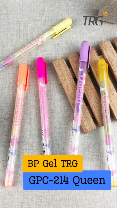 TRG Queen White Color Gel Pen GPC-214 0.8mm - Pulpen Bolpen Pena Putih ...