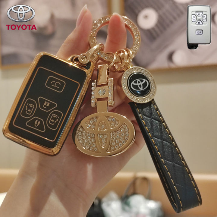 toyota car key holder Estima alphard vellfire vios car key chain | Lazada