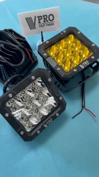 VPRO VE03 ไฟสปอตไลท์+ไฟกว้าง (สีขาว) DC 10-50V สว่างถึง 400เมตร ไฟเสริม ...