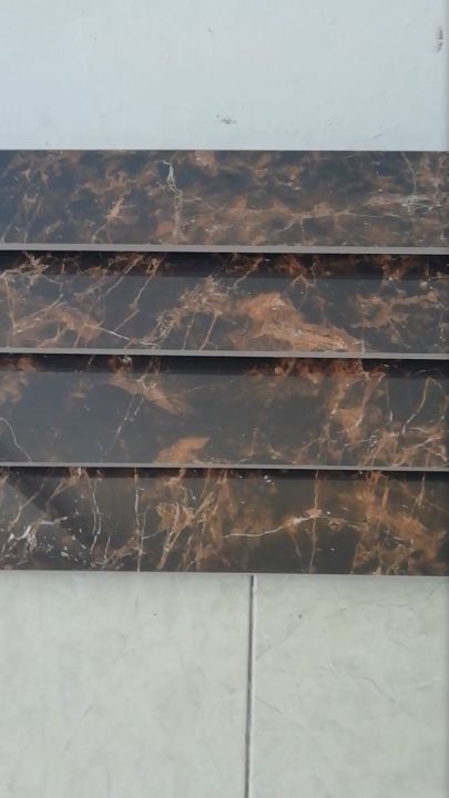 Granit Lis 15x90 Coklat Corak Glossy List Plint Dinding Lantai Original ...