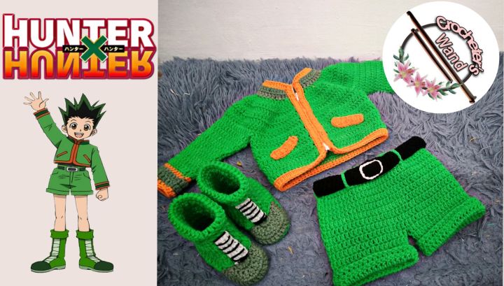 Gon Hunter X hunter crochet knitted costume photoshot | Lazada PH