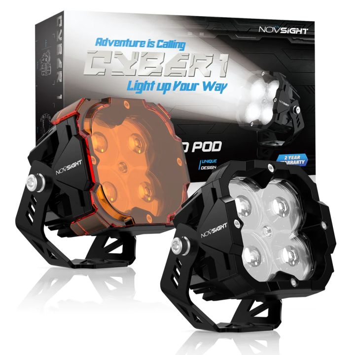 Novsight WL1 All Weather 3 Inch Cube LED Pods Off-road Motorcycle ...
