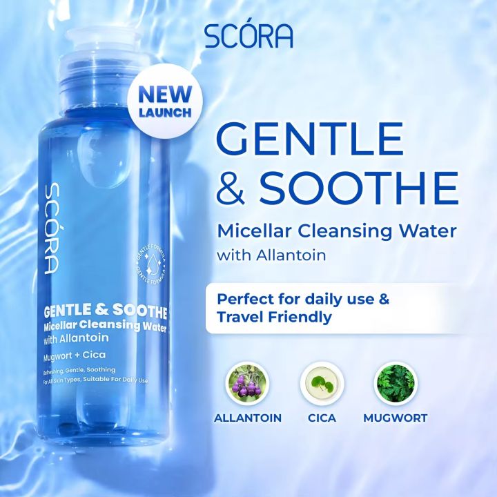 SCORA Gentle & Soothe Micellar Cleansing Water 100 ml | Lazada Indonesia